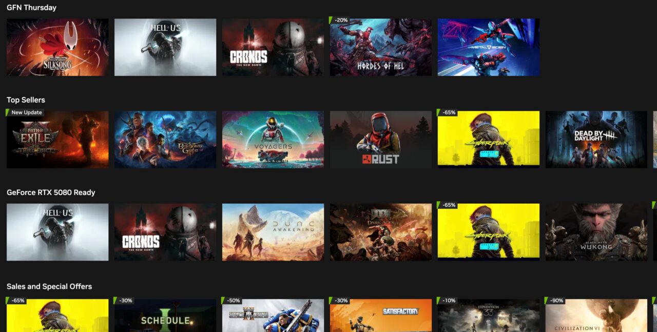 GFN Thursday: RTX 5080 Rollout on GeForce NOW | NVIDIA Blog